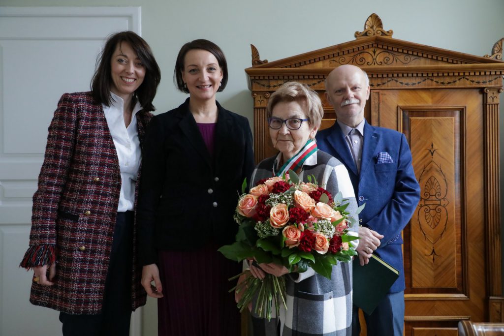 Maria Blomberg ze Złotym Medalem Gloria Artis